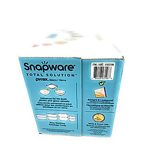 Snapware 18-piece Pyrex Glass Food Storage Set (Purple & Blue)