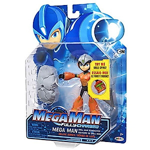Megaman Fully Charged – Deluxe Drill Man Schematics Articulated Action Figure with Spinning Drill and Break-Apart Boulder Accessory! Based on the new show!
