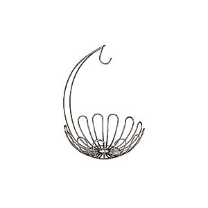 Spectrum Bloom Wire Small Fruit Tree & Basket (Satin Nickel) - Décor & Organizer for Kitchen, Fruit, Home, Countertop, Table, Dorm, & Apartment Hanging Storage