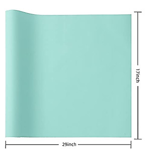 Wooqu Book Cloth, Fabric Surface and Paper Backed, Durable, Strong, 17x29”, for Book Binding, Mint Green