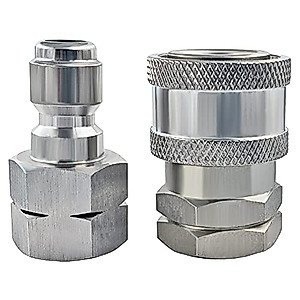 Ultimate Washer UW16-PWCD05 1/4-Inch Stainless Steel Quick Connect Pressure Washer Adapter Set, Max Pressure 5000 PSI Rating