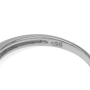 Silvershake 9mm Round Shape Abalone Paua Shell Inlay White Gold Plated 925 Sterling Silver Filigree Swirl Ring Size 7