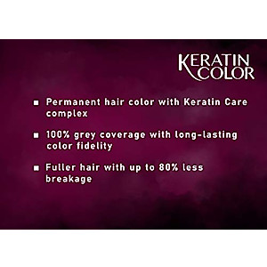 Schwarzkopf Keratin color permanent hair color cream, dark auburn, 7 Piece Set (Pack of 2)