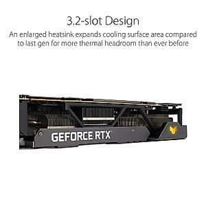 ASUS TUF Gaming NVIDIA GeForce RTX 3090 Ti OC Edition Graphics Card (PCIe 4.0, 24GB GDDR6X, HDMI 2.1, DisplayPort 1.4a, Dual ball Fan Bearings, Military-grade Certification, GPU Tweak)