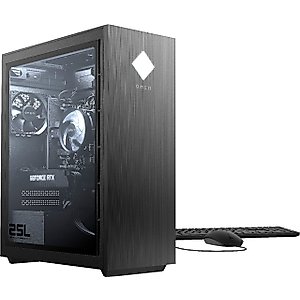 HP OMEN 25L Gaming Desktop PC (AMD Ryzen 5 5600X Processor, NVIDIA RTX 3070 Graphics Card, Windows 10 Home, Glass Window, 512GB PCIe Gen 3 SSD, 16GB HyperX 3200MHz RGB DDR4 RAM) VR Ready