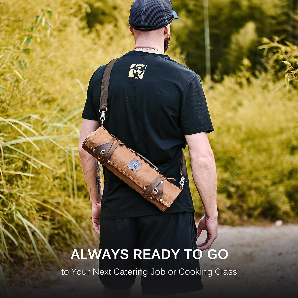 KYOKU Shogun Series Chef Knife + Paring Knife + Professional Chef Knife Roll Bag