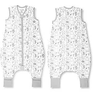 Mama Cheetah Toddler Sleep Sack with Feet 2T, 0.5 TOG Organic Cotton Baby Wearable Blankets with Legs, Baby Sleeping Bag for Walkers, Early Walker Medium