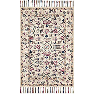 Loloi II Elka Collection ELK-02 Ivory/Multi, Transitional 7'-9" x 9'-9" Area Rug