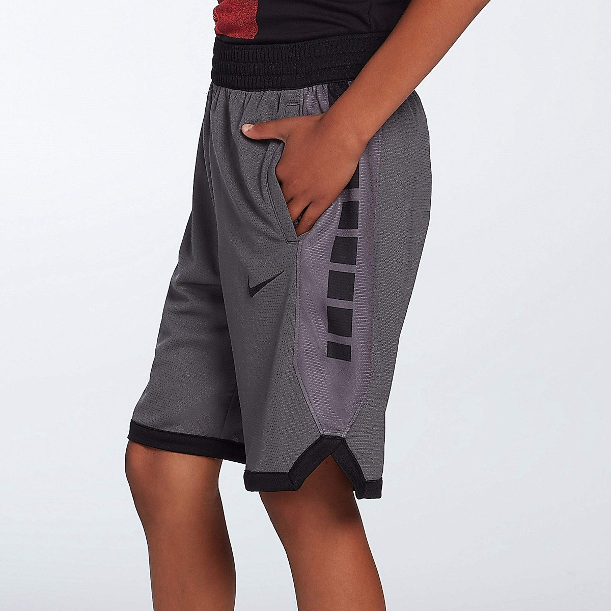 Nike Dri Fit Elite Stripe Short AQ9473 021 Dark Gray | Black S
