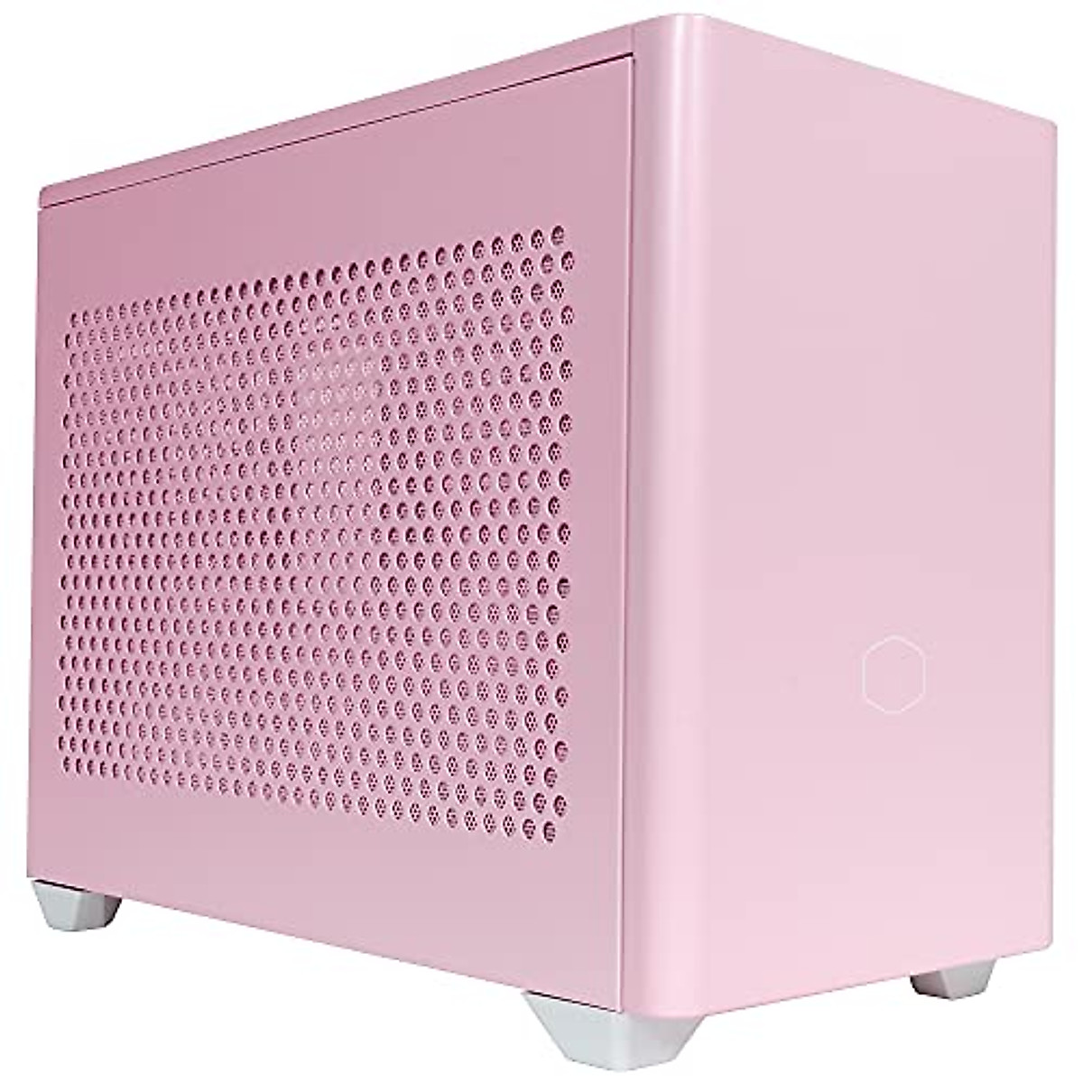 Cooler Master MasterBox NR200P Mini ITX Computer Case - Tempered Glass Side Panel, Superior Cooling Options, Vertical GPU Display, Tool-Free 360 Degree Accessibility - Flamingo Pink