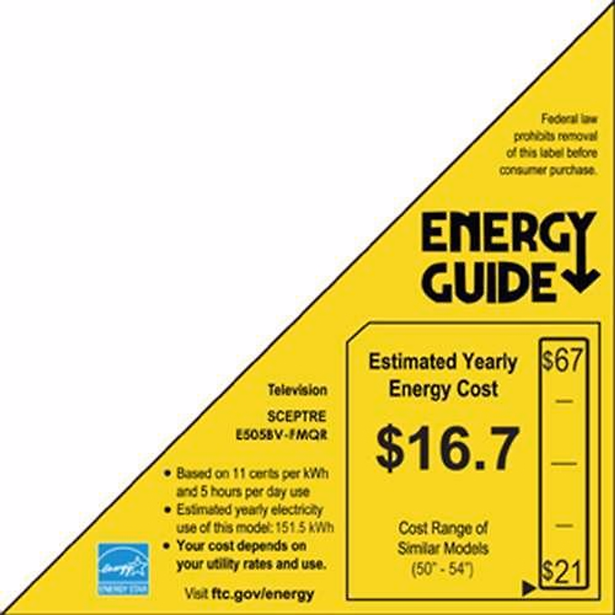 Sceptre E505BV-FMQR 50-Inch 1080p 60Hz LED TV