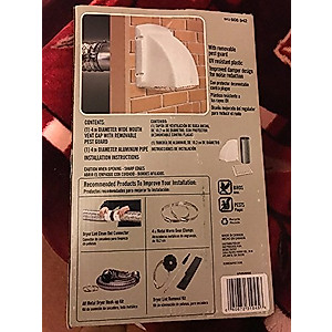 Everbilt 3571115 Everbilt Wide Mouth Dryer Vent Hood in White