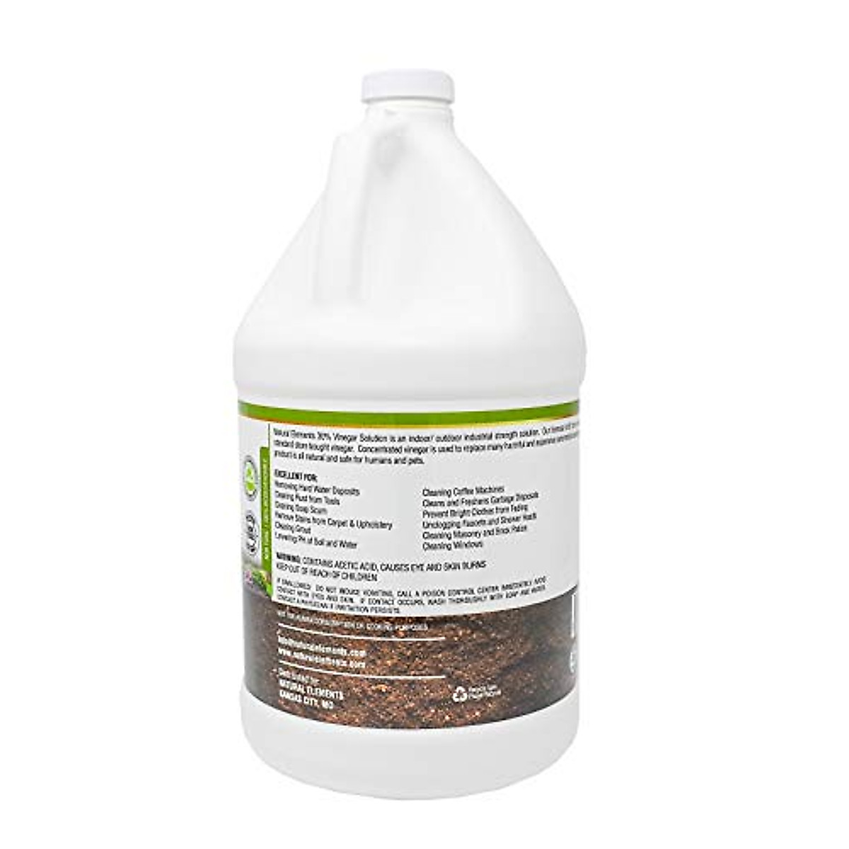 Natural Elements 30% Vinegar | Home & Garden | 6X Cleaning Power | Multiple Uses | 1 Gallon