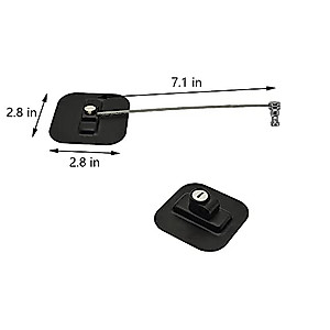 VOCOMO Refrigerator Lock, 2.8’’x2.8’’ Fridge Lock with Keys, Freezer Lock and Child Safety Cabinet Lock with Strong Adhesive (2 Pack)