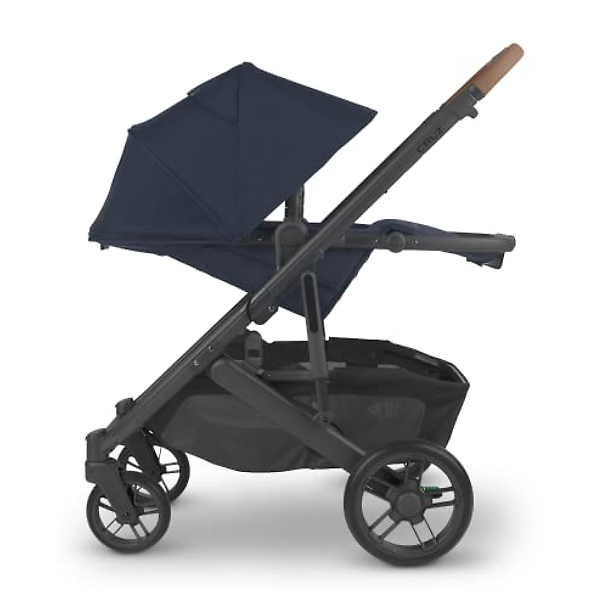 Cruz V2 Stroller - NOA (Navy/Carbon/Saddle Leather) + MESA V2 Infant Car Seat - Jake (Charcoal)