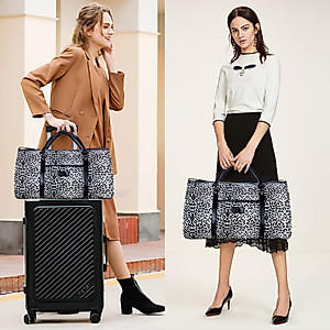 Konelia Travel Bag Convertible Garment Weekender Bag Carry on Women Bag 3 in 1 Hanging Clothes Suit Bag Garment Duffle Bag Hanger Shoe Compartment