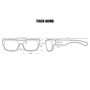 BOMBER Safety Glasses for Men with Smoke Lens, Matte Black Wrap Around Frame, z87 Compliant Sunglasses, UV Protection - TR103