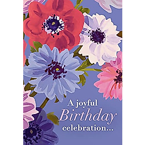 DaySpring - Beautiful Birthday - 4 Design Assortment with Scripture - King James Version - 12 Birthday Boxed Cards and Envelopes (J5129)