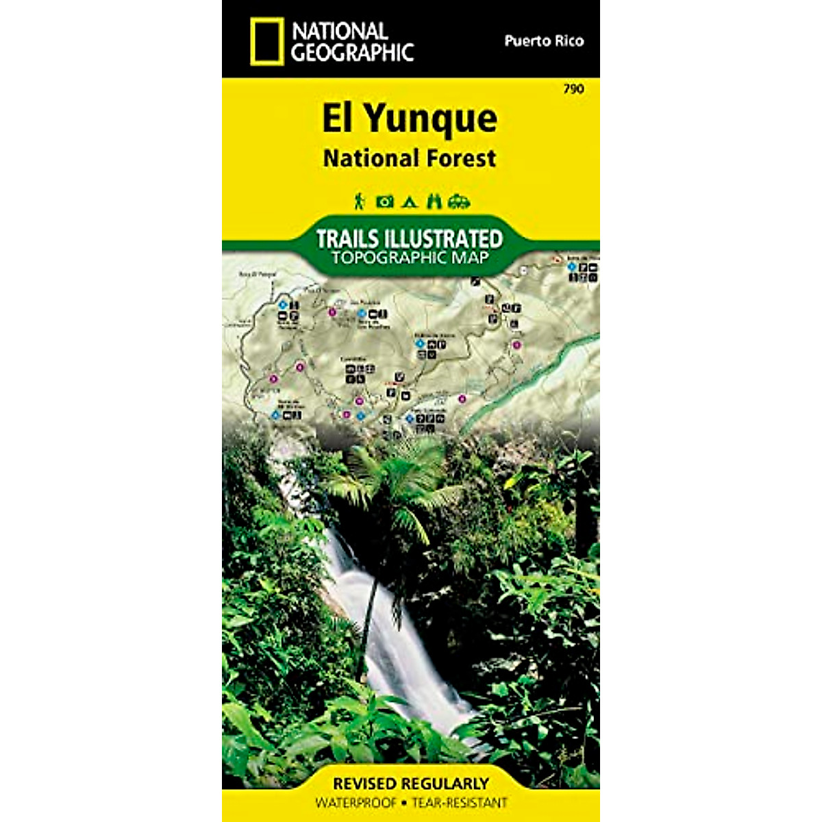 El Yunque National Forest Map (National Geographic Trails Illustrated Map, 790)