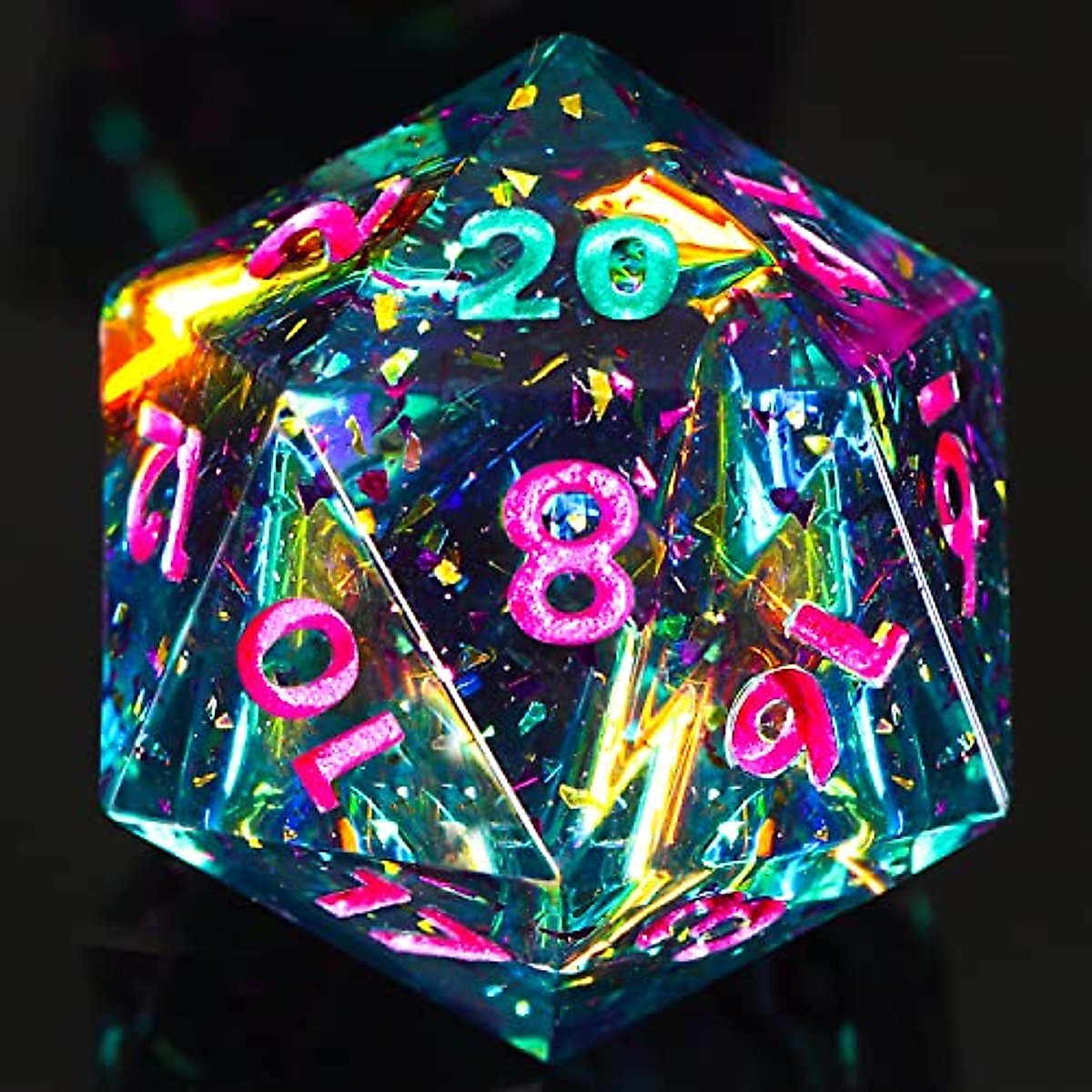 DND Dice,Dice Set, D&D Dice, Dungeons and Dragons Dice, Sharp Edge Dice for Table Games (Magic World)