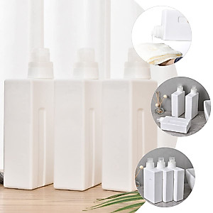 CIYODO 1000ml Empty Laundry Bottles Reusable Refillable Storage Bottle for Lotion Shampoo