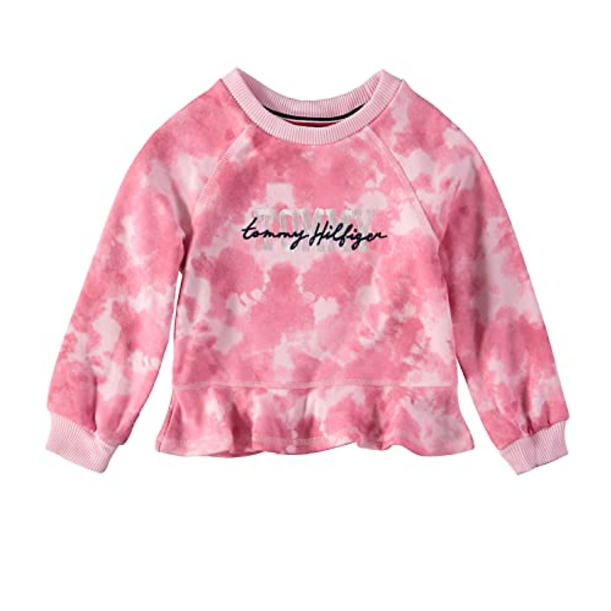 Tommy Hilfiger Girls 2 Pieces Jogger Set Casual Pants, Rose Shadow, 3T US