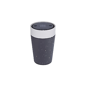 Circular & Co Insulated Reusable Coffee Cup - 8oz/227ml - Small Travel Mug - 100% Leakproof & Lockable - Push Top, One Hand Open, 360 Drinking Coffee Tumbler - Recyclable - BPA Free, Dishwasher Safe
