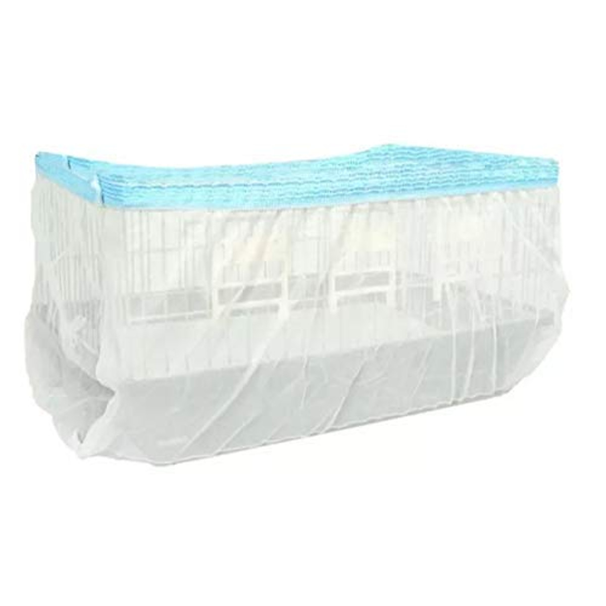 Fit Fly Bird Cage Cover Pocket Style Guard Mesh Tulle Curtain Seed Catcher Small Medium Large Extra Large (Extra Large)