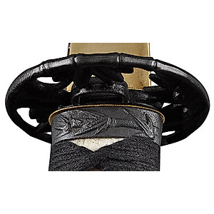 Handmade Sword - Samurai Katana Sword, Battle Ready, Hand Forged, 1045 Carbon Steel, Heat Tempered, Full Tang, Sharp, Wooden Scabbard (Bamboo)