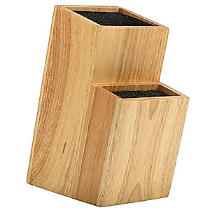 Mantello Universal Knife Holder- Knife Block Without Knives, Two-Tier Knife Storage Universal Knife Block- Kitchen Knife Holder, Knife Holder for Kitchen Counter