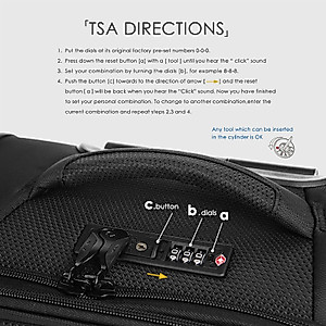 Verage Toledo Carry On Luggage Softside Expandable Suitcase with Spinner Wheel (20-Inch, Black)