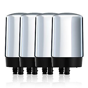 Faucet Water Filter Replacement for Brita Faucet Filtration Systems Compatible with Brita 36311 On Tap Faucet Filters System for Sink FR-200 FF-100 - Pack of 4 - Fits All Brita Tap Water Filters