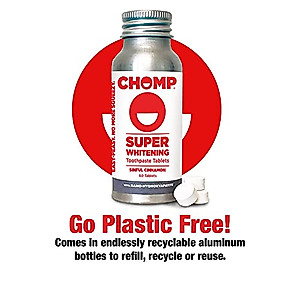 Chomp Super Whitening Toothpaste Tablets with Nano Hydroxyapatite