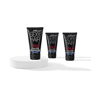 SexyHair Style Curling Crème Curl Moisturizing Control Crème, 5.1 Oz | Light Control | Maintains Moisture and Combats Frizz