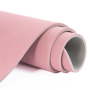 UMINEUX Yoga Mat Extra Thick 1/3'' Non Slip for Women, Eco Friendly TPE Fitness Exercise Mat with Carrying Sling & Storage Bag