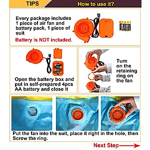 RHYTHMARTS Pink Inflatable Costume Chub Costume Inflatable Full Body Suit Blow up Costume for Adult