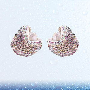 1 Pair Contemporary Pirouette Dance Half Sole Crystal Stretch Lyrical Turning Shoes for Ballet Jazz Girls Women Size L