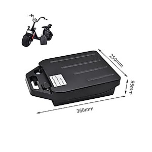 JHKZUDG 60V 12Ah 15Ah 20Ah Lithium Battery,60V Two Wheel Electric Scooter Battery,with BMS & Charger, for 1500W 1200W 1000W 750W 500W 350W Motor,12Ah