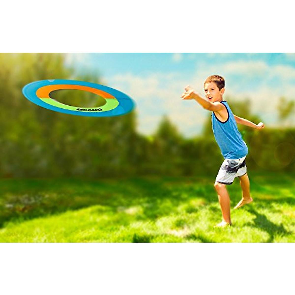 Toysmith Jumbo Bashminton Birdie, Bouncy Shuttlecock, Assorted Colors