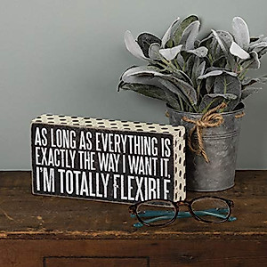 Primitives by Kathy 27260 Polka Dot Trimmed Box Sign, 8 x 4-Inches, Totally Flexible