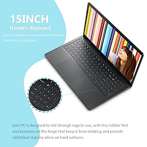 Dell Inspiron 15 3525 Laptop - 15.6" FHD Display for Business, AMD Ryzen 7 5700U(8-core, Beats i7-1265U) Processor, 64GB RAM, 2TB SSD, Long Battery Life, Wi-Fi, Bluetooth, HDMI, Windows 11 Home