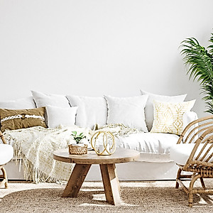 Fixwal Throw Pillow Inserts Set of 2-26 x 26 Inches Bed and Couch Pillows - Euro Pillow Indoor Decorative Pillows for Bed and Sofa