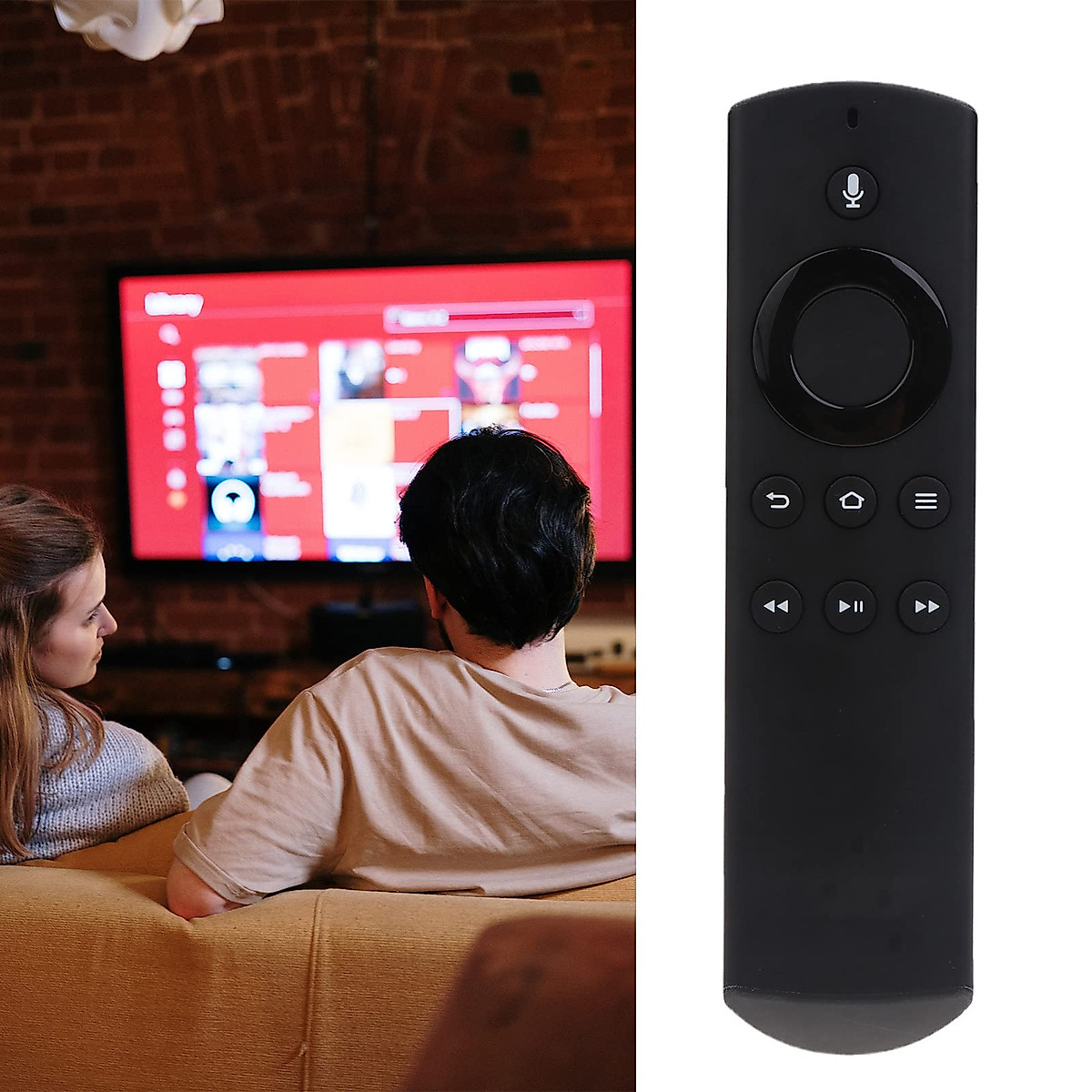 Voice WiFi Remote Controller Replacement PE59CV DR49WK B Remote Control for AmazonFireTV Stick Box Remote Remote Holder for Home Smart Tvs Television Adults Teens Kids