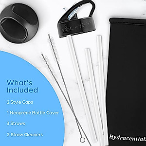 Insulated Stainless Steel Metal Water Bottle with Straw Lid - Vacuum Insulated Water Bottles, Keeps Hot and Cold - Sports Canteen Bottle By Hydracentials