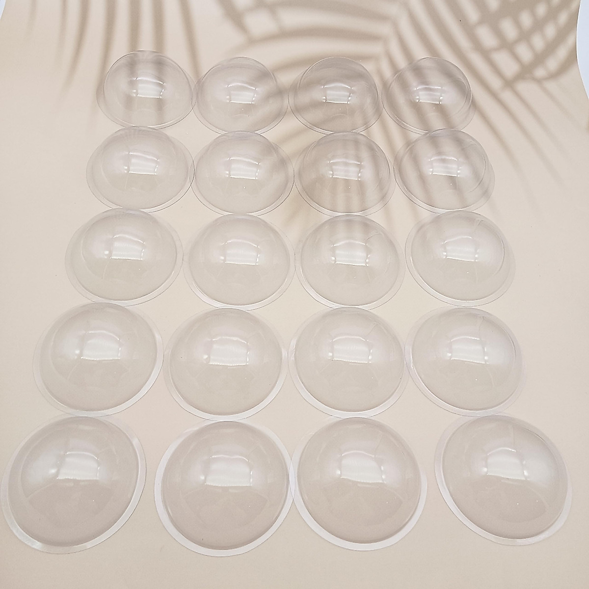 Alinacutle 20PC Half Ball Clear Plastic Candy Dome Candy Holders Chocolate Holder Money Holder Card Shaker Cards Transparent Plastic Blister Clamshell Packing Covers for DIY Gift Box