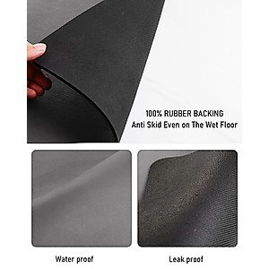 GOPAS Coffee Mat, Hide Stain Coffee Bar Mat for Countertop Dish Drying Mat for Kitchen Counter Absorbent Mat Fit Under Coffee Machine Coffee Pot Appliance Mats