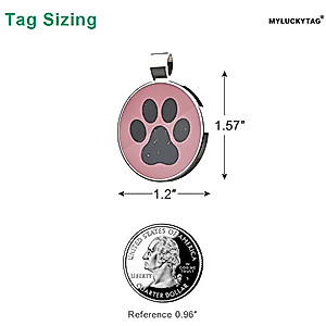 MYLUCKYTAG QR Code Pet ID Tags Dog Tags - Pet Online Profile - Scan QR Receive Instant Pet Location Alert Email