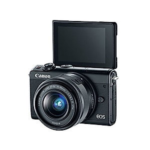 Canon EOS M100 Mirrorless Camera w/ 15-45mm Lens - Wi-Fi, Bluetooth, and NFC enabled (Black) (2209C011)