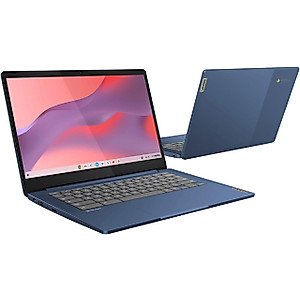 Lenovo Chromebook Slim 14" FHD Touchscreen Laptop | MediaTek Kompanio 520 | 4GB DDR4 | 64GB eMMC | Arm Mali-G52 MC1 | Chrome OS | Blue| Bundle with Stylus Pen