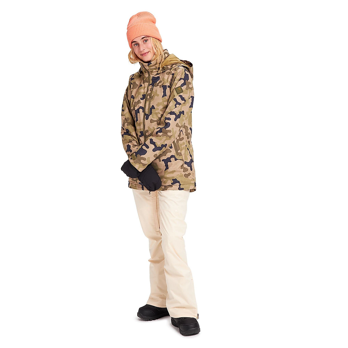 Burton Women's Standard Lelah Jacket, Martini Olive Terra Camo, Medium